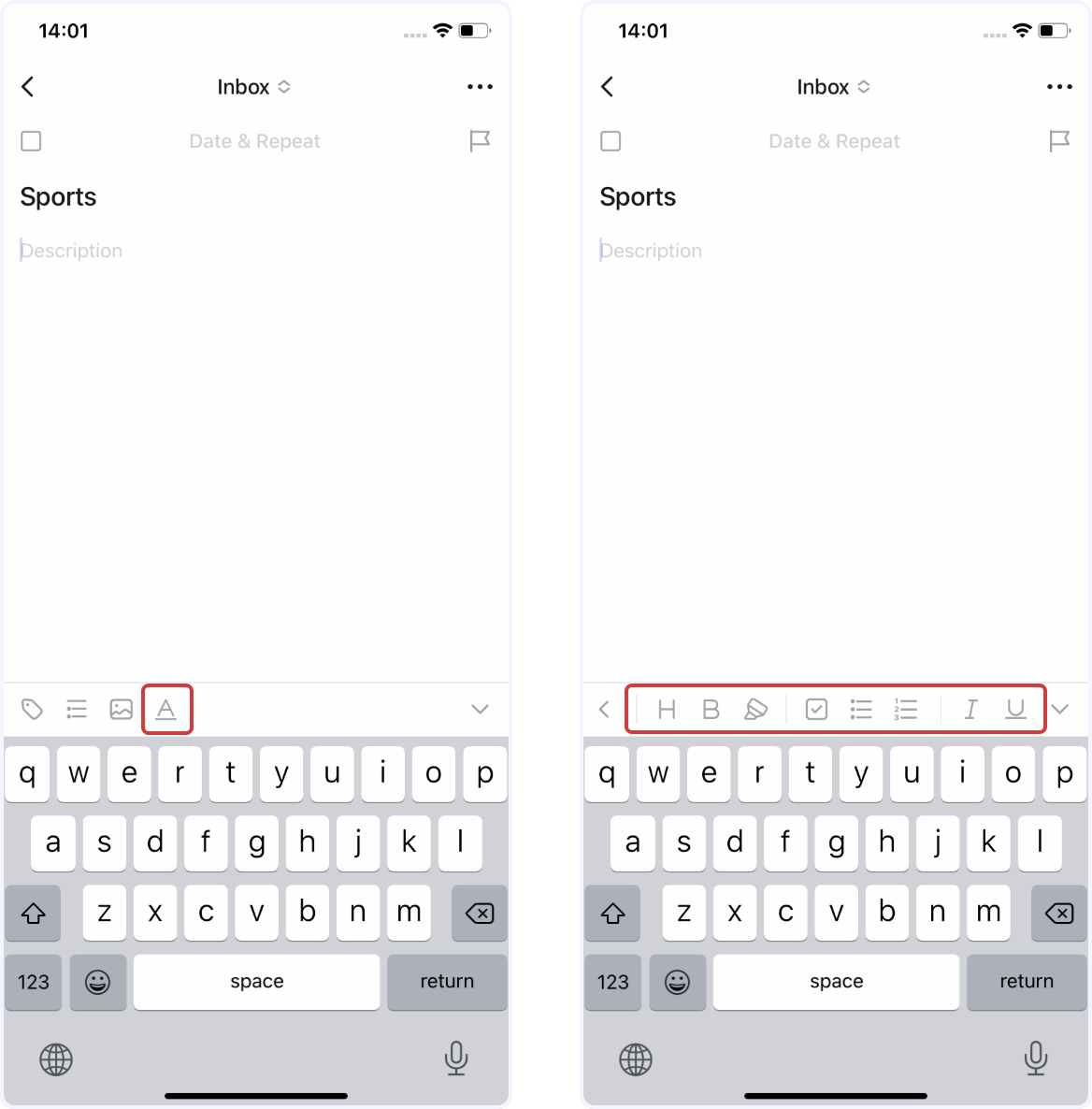 When you need to note down key points of a task or make temporary notes ...