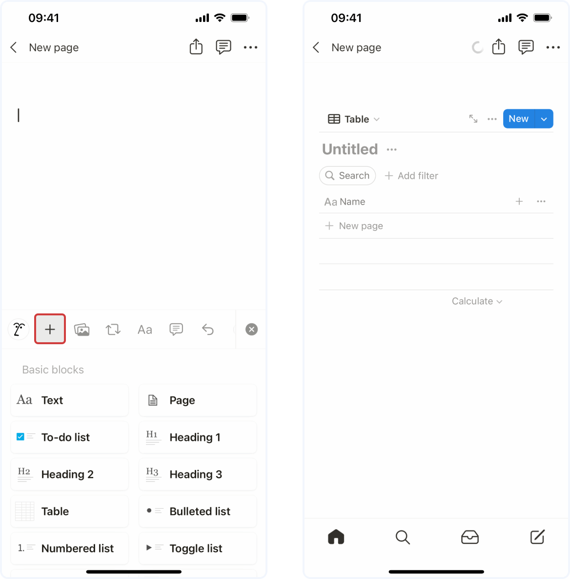 Open a new or existing Notion page, type “/,” then type “database,” and ...