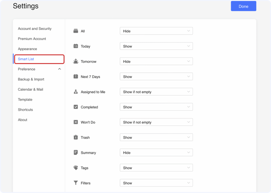 Click on your avatar and then "Settings". In the left sidebar, click on ...