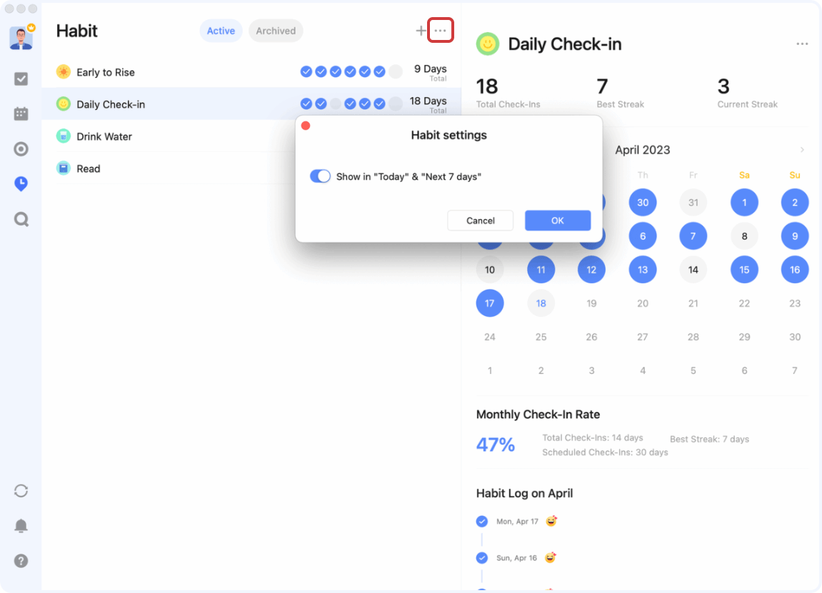 How to focus on habits?