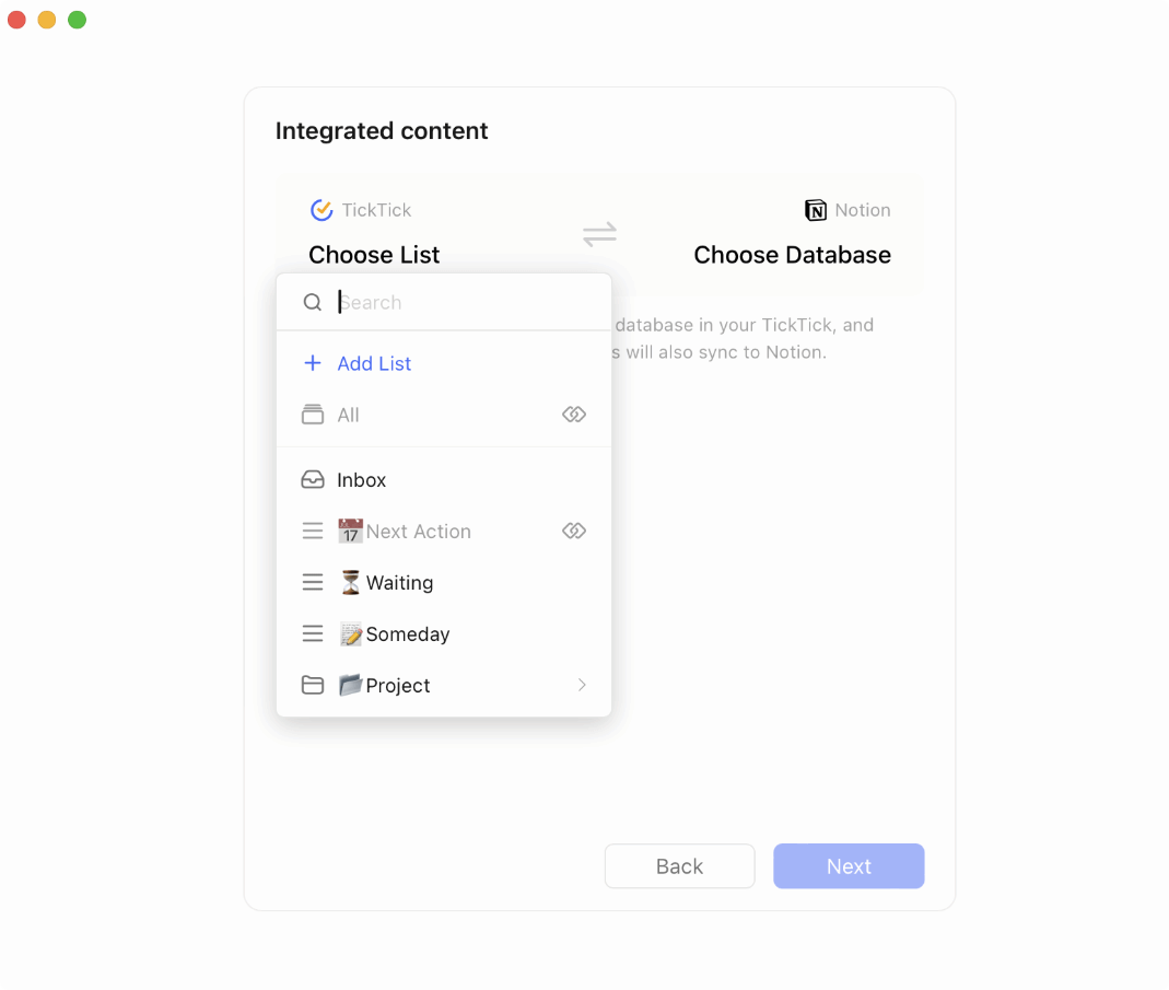 Then, click Next to proceed to the Integrated properties page.