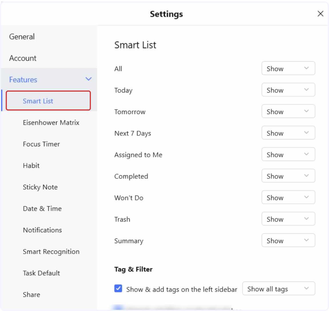 Click on your avatar and then "Settings". In the top sidebar, click on "Features" and then ...