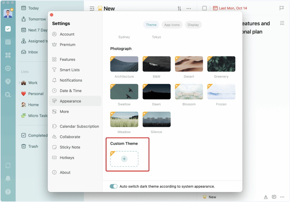 After choosing an image, click 'Options' in the bottom left to ...
