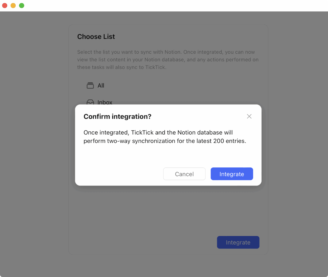 Step 2: Integration Successful