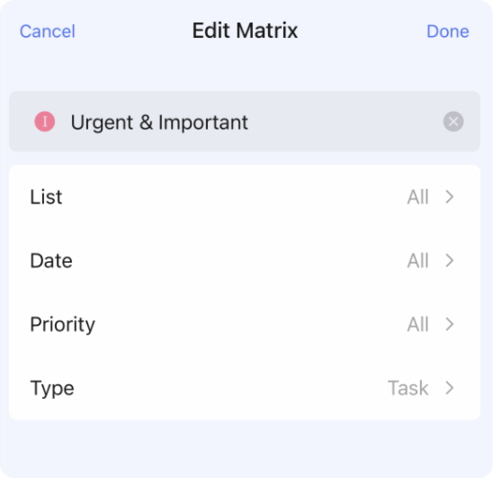 We provide 4 dimensions: