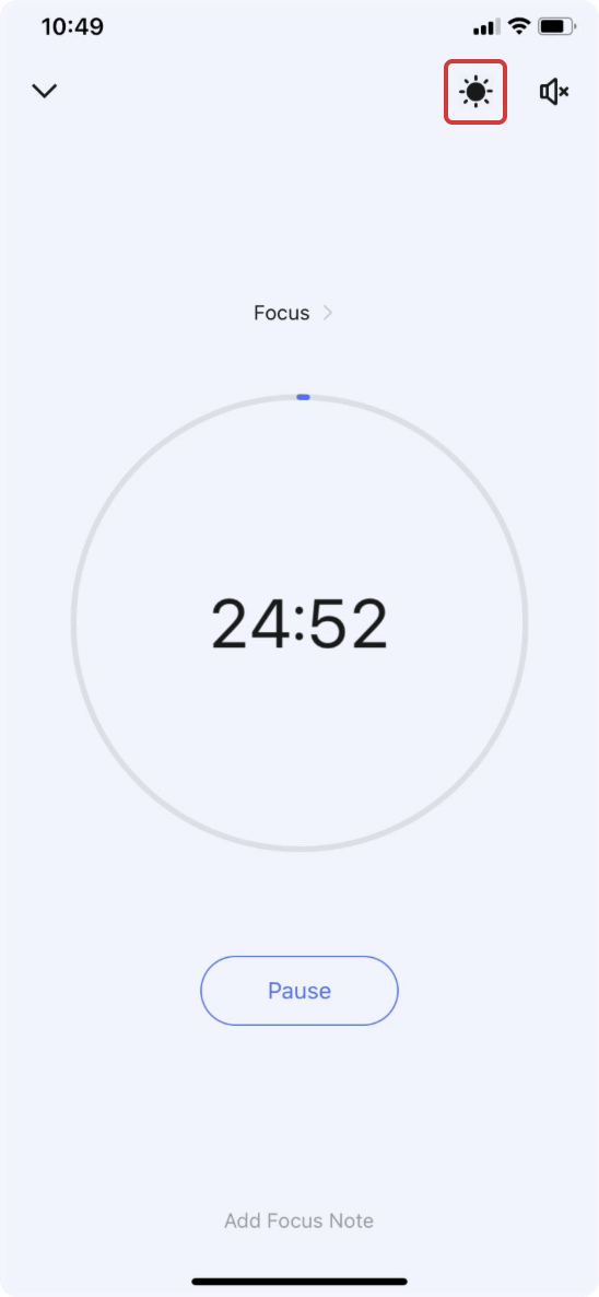 Go to the Pomodoro Timer page, click on the three dots menu in the top ...