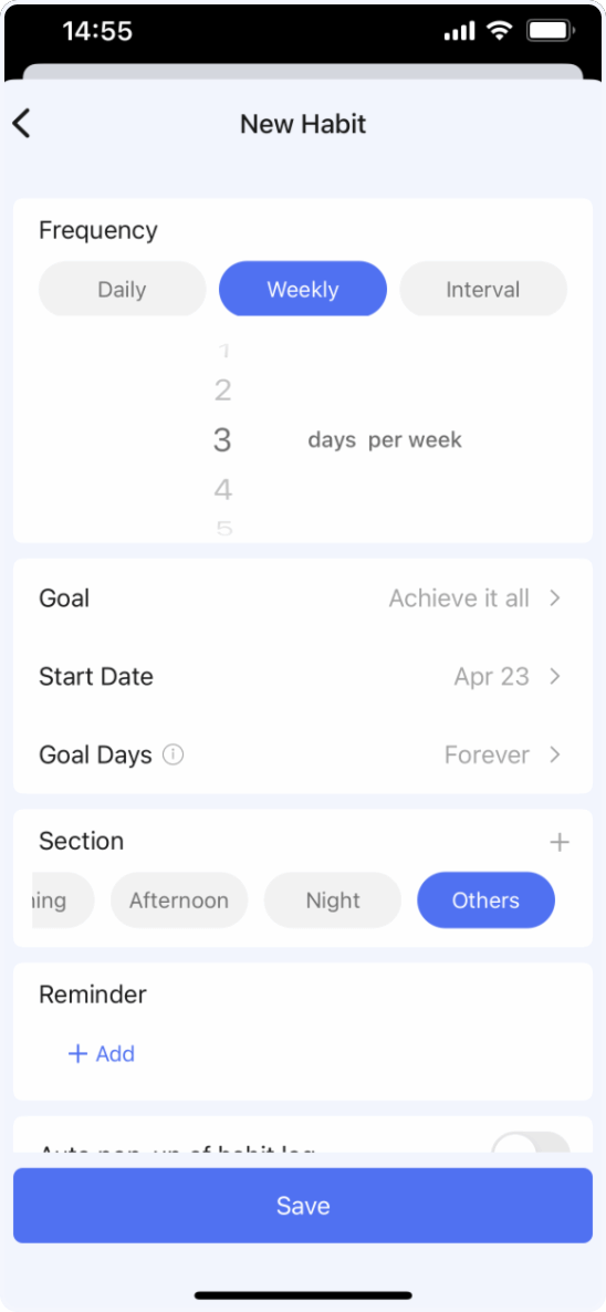 Setting a Simple Goal