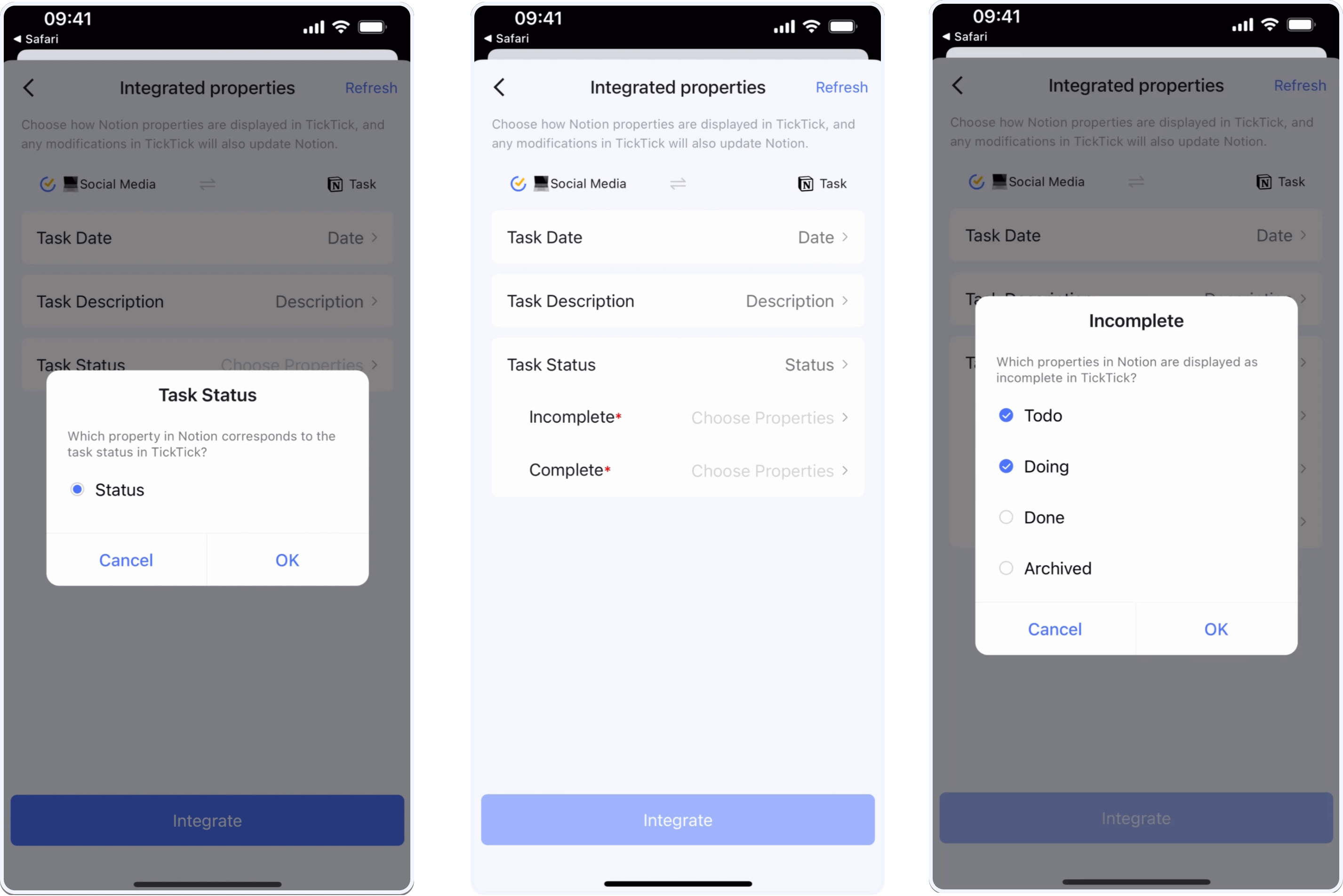 After selecting the Incomplete option, you'll see the "Incomplete Default" setting below it ...