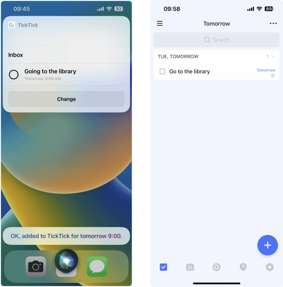 You can use simpler sentence structures by enabling "Auto-import from Reminders" Then you ...
