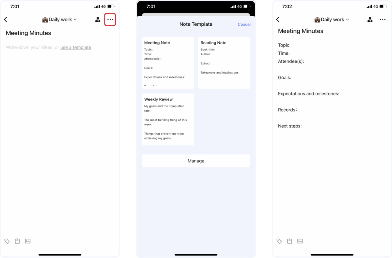 Click on the "⌄" icon on the right side of the input box and select ...