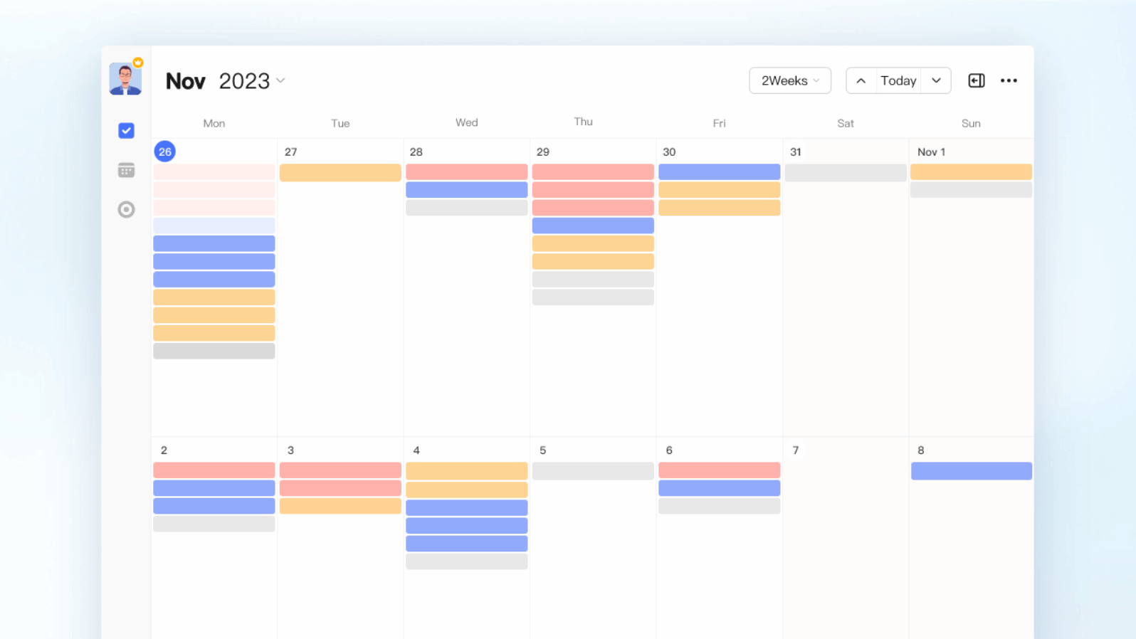 Enhanced calendar view